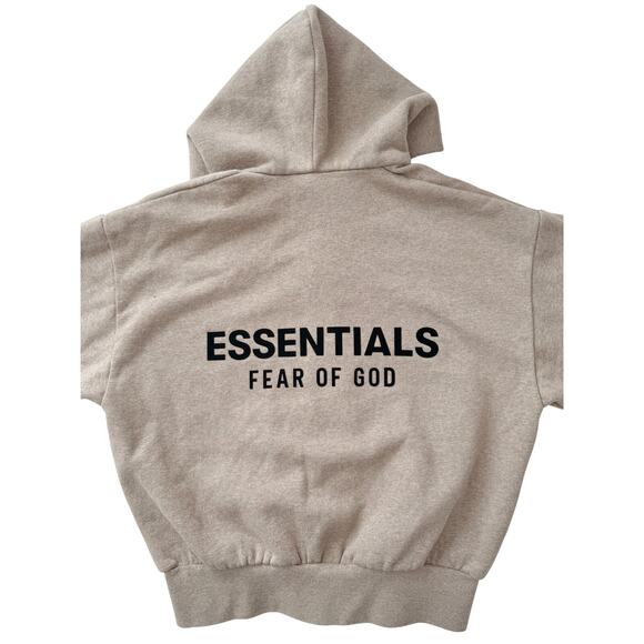 Fear of God | Tops | Fear Of God Essentials Dark Oatmeal Full Zip ...